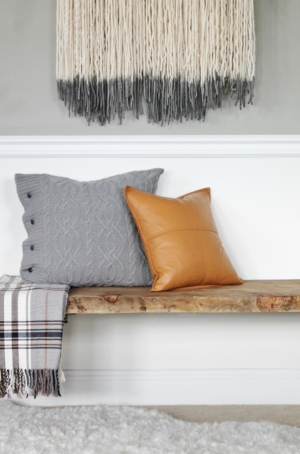 The Easiest DIY Live Edge Bench
