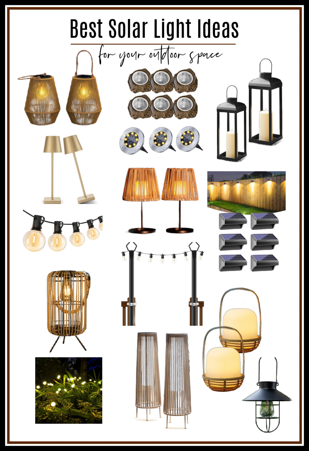 Best Solar Light Ideas For Your Outdoor Space